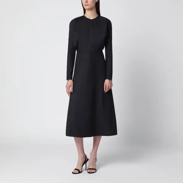 Victoria Beckham Doman Virgin Wool Dress - Gray
