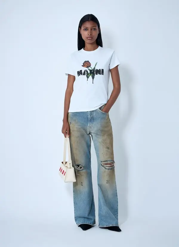 Marni Logo Motif T-shirt