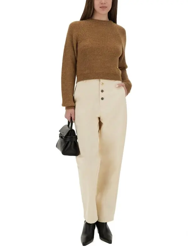 Moschino Cropped Shirt - Brown