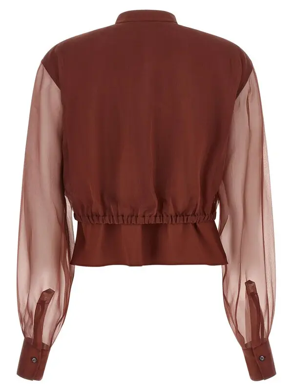 Brunello Cucinelli Silk Sleeves Blouse