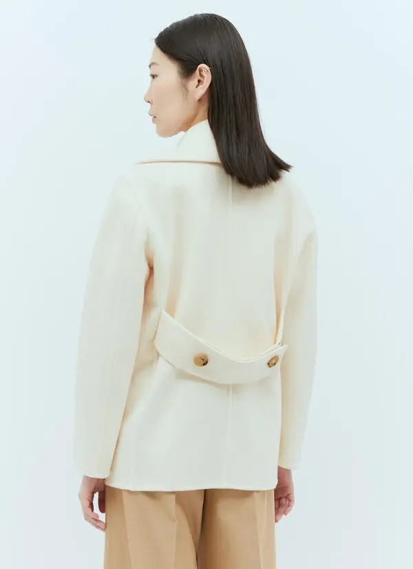 Max Mara Wool And Cashmere Pea Coat