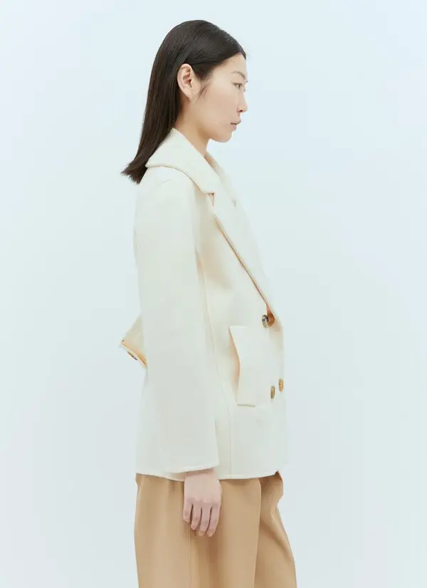 Max Mara Wool And Cashmere Pea Coat