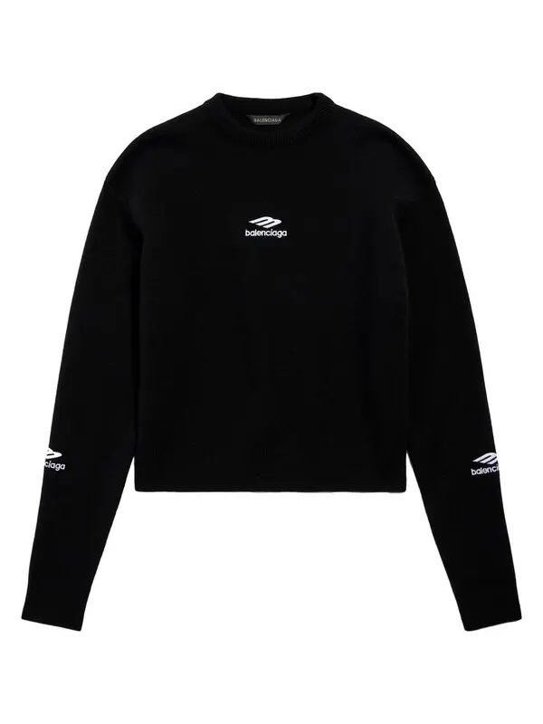 Balenciaga Wool Knitted Ski Crewneck