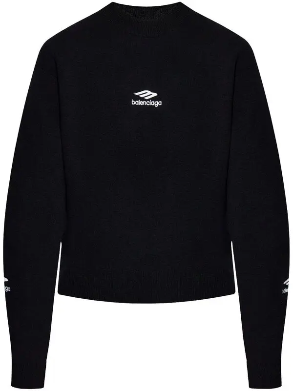 Balenciaga Wool Knitted Ski Crewneck