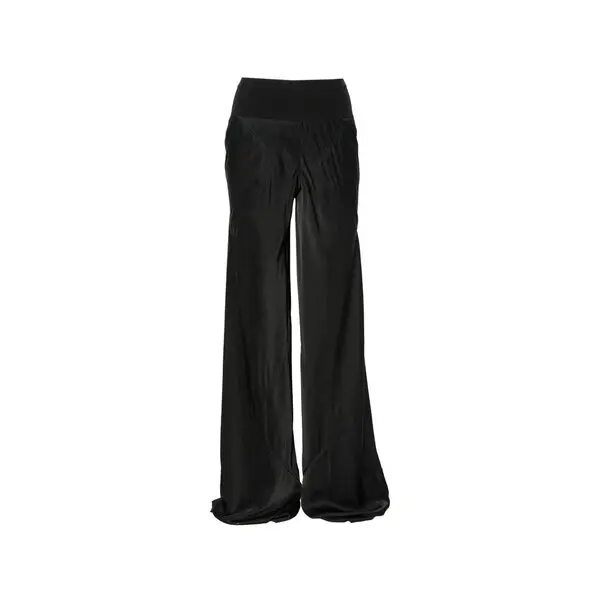 Rick Owens Panelled Satin Palazzo Pants - Black