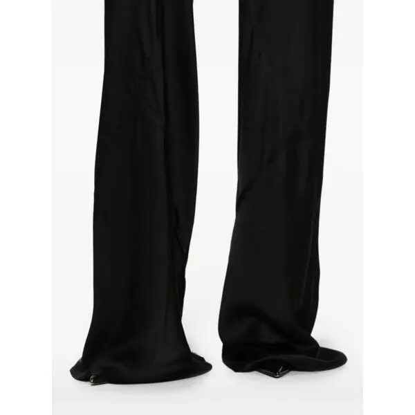 Rick Owens Panelled Satin Palazzo Pants - Black