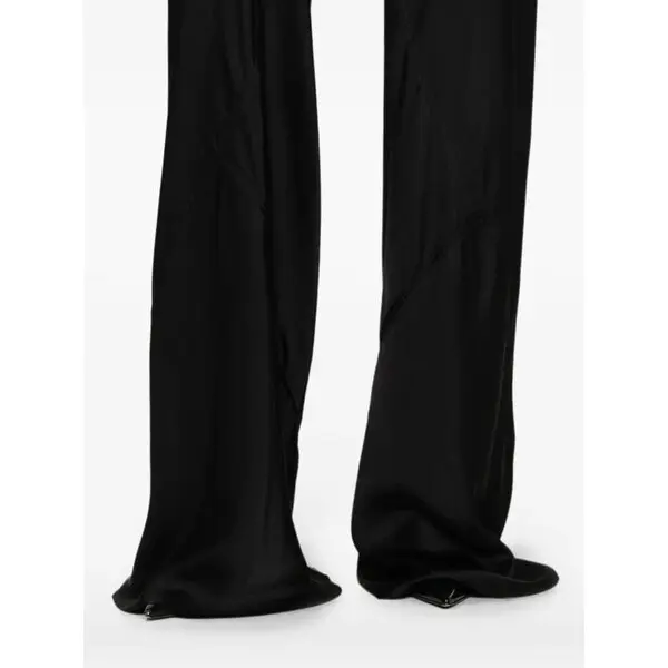 Rick Owens Panelled Satin Palazzo Pants - Black