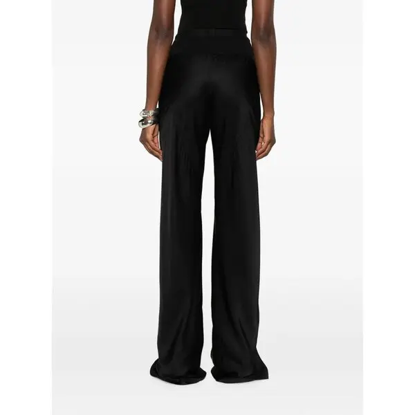 Rick Owens Panelled Satin Palazzo Pants - Black