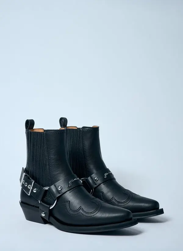 GANNI Low-cut Western Chelsea Boots