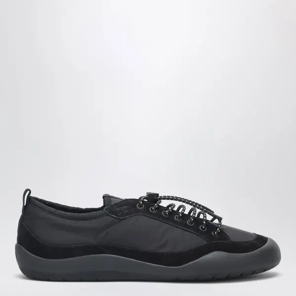 Prada Speedrock Sneakers In Re-nylon And Suede - Black
