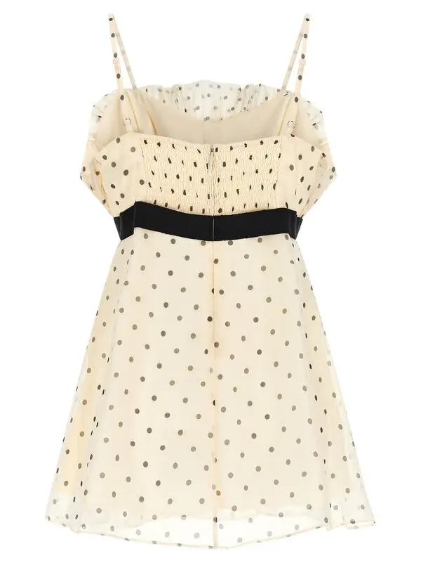 Zimmermann Polka Dot Pleated Camisole Top - White