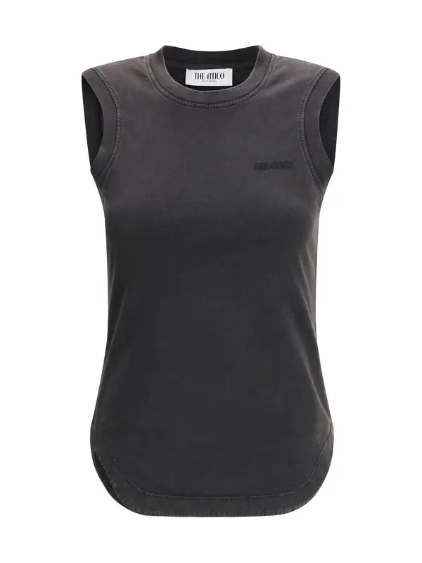 Attico Reese Tank Top - Black