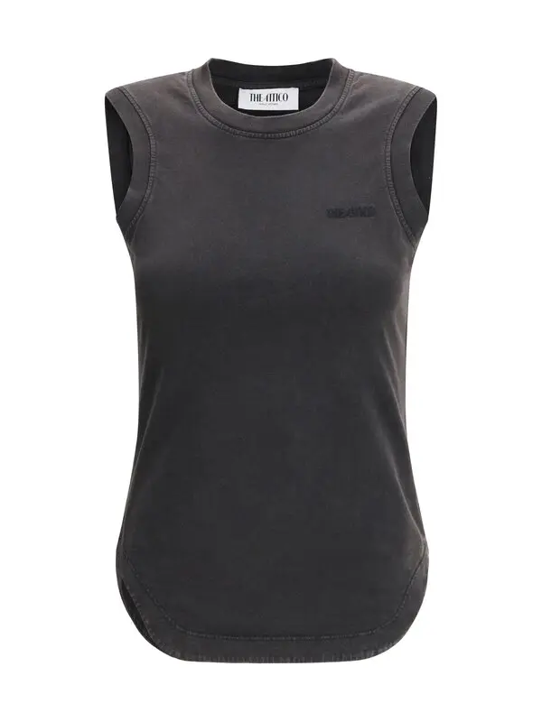 Attico Reese Tank Top - Black