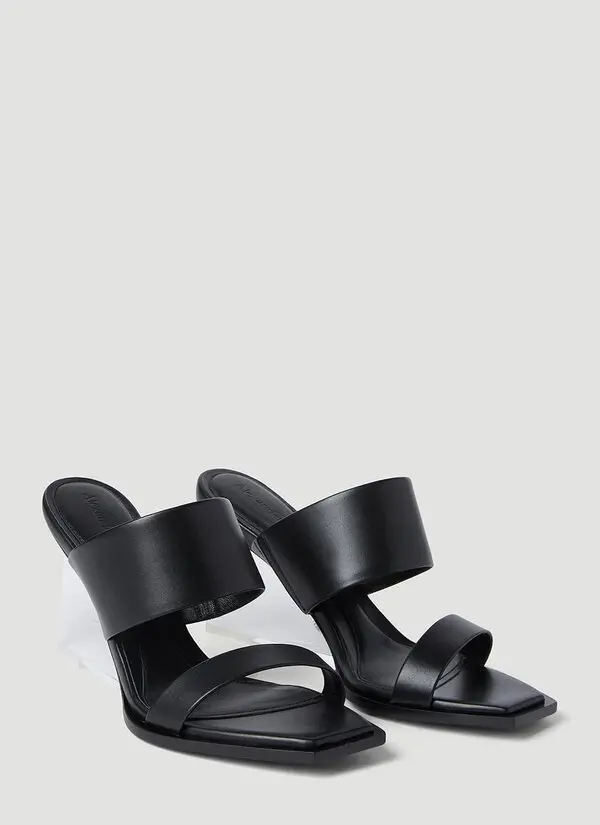 Alexander McQueen Shard High Heel Sandals - Black