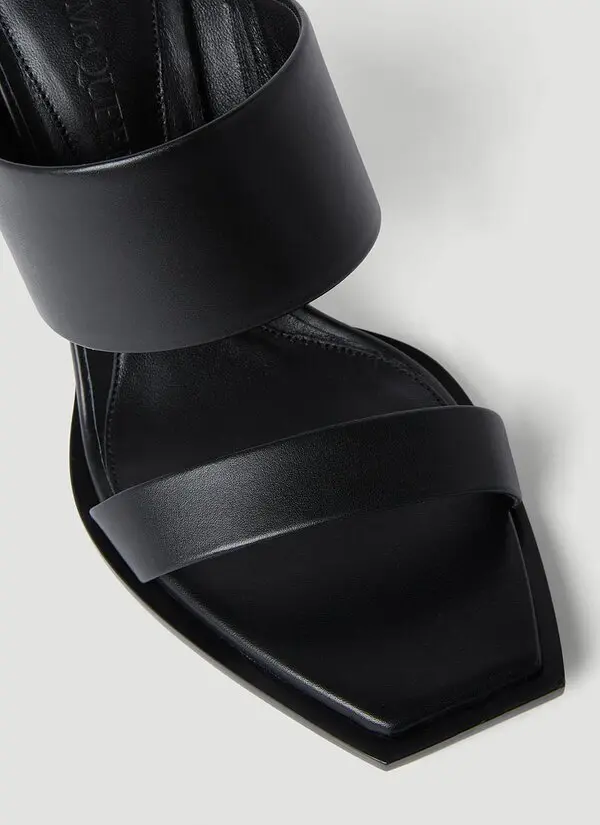 Alexander McQueen Shard High Heel Sandals - Black