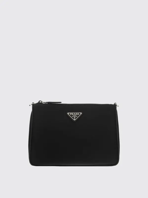 Prada Re-nylon And Saffiano Leather Briefcase - Black