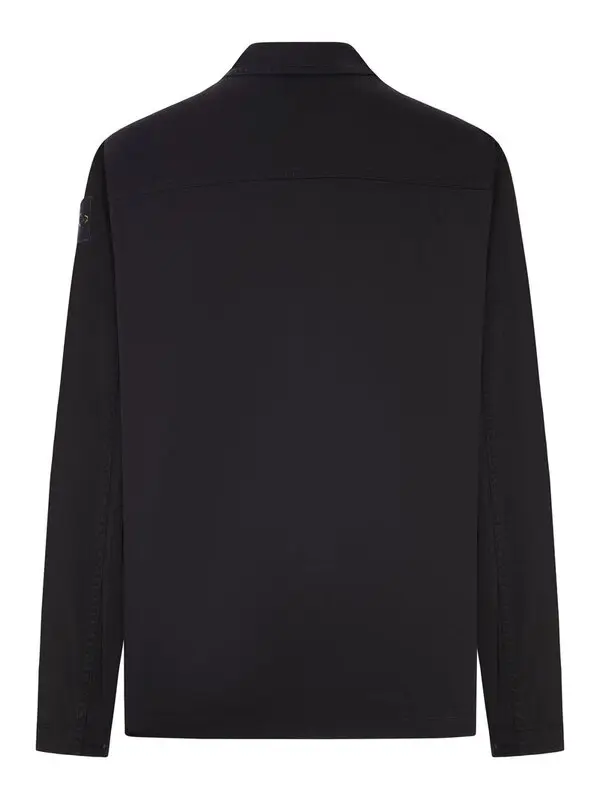 Stone Island Cotton Overshirt With Badge