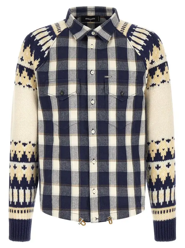 Dsquared2 Classic Check Drawstring' Shirt