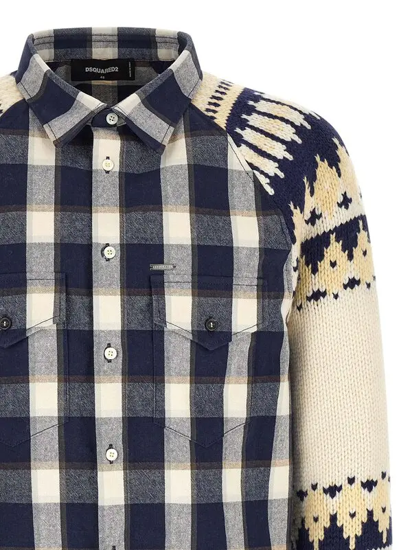 Dsquared2 Classic Check Drawstring' Shirt