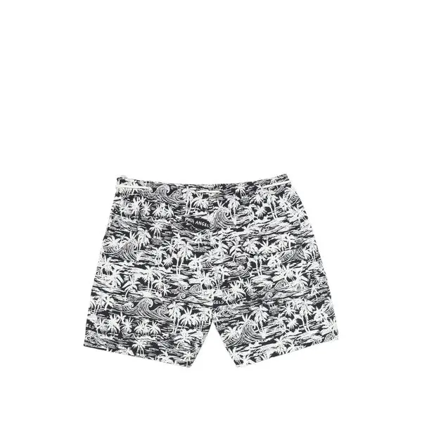 Palm Angels Beachwear Swim Shorts - Black