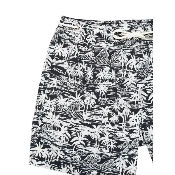 Palm Angels Beachwear Swim Shorts - Black