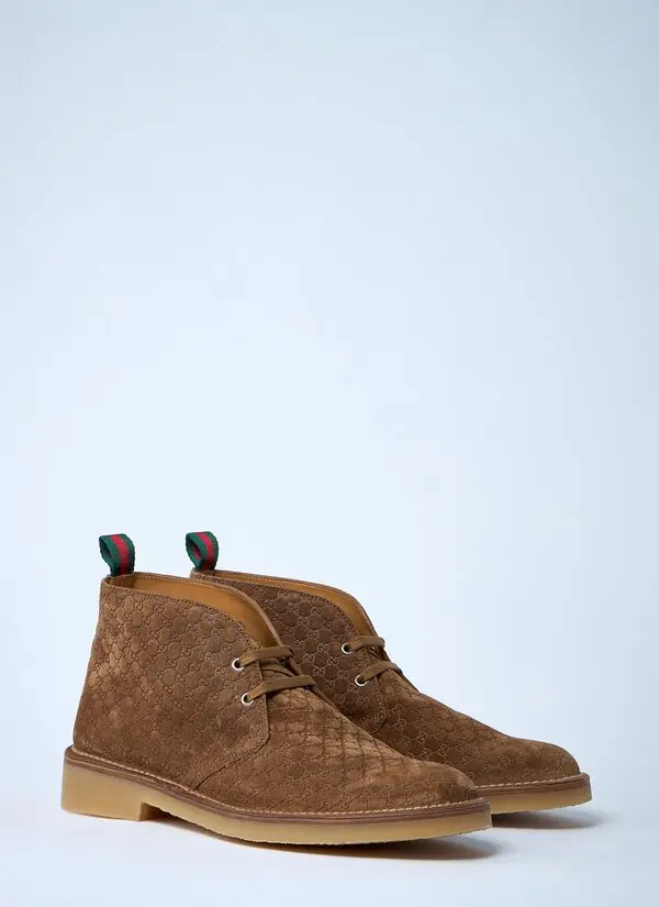 Gucci Gg Suede Boots