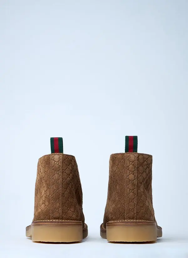 Gucci Gg Suede Boots