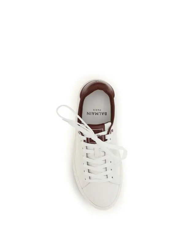 Balmain B-court Leather Sneakers
