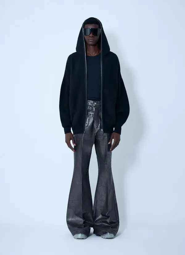 Rick Owens Bolan Jeans In Metallic Cotton-blend