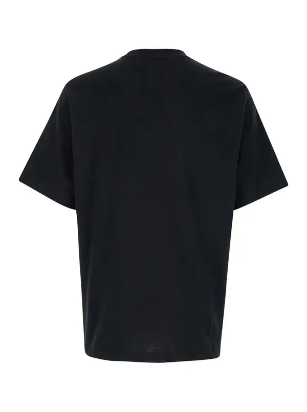 Amiri Black Crewneck T-shirt With Arts District Logo Print In Cotton - Multicolor