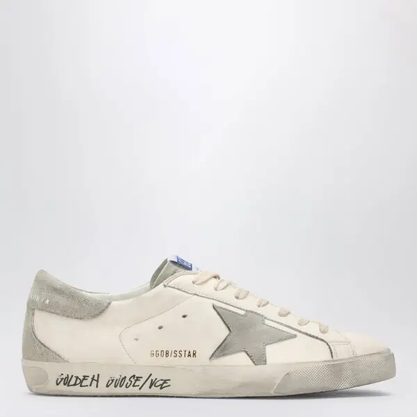 GOLDEN GOOSE Grey Super-star Sneakers - White