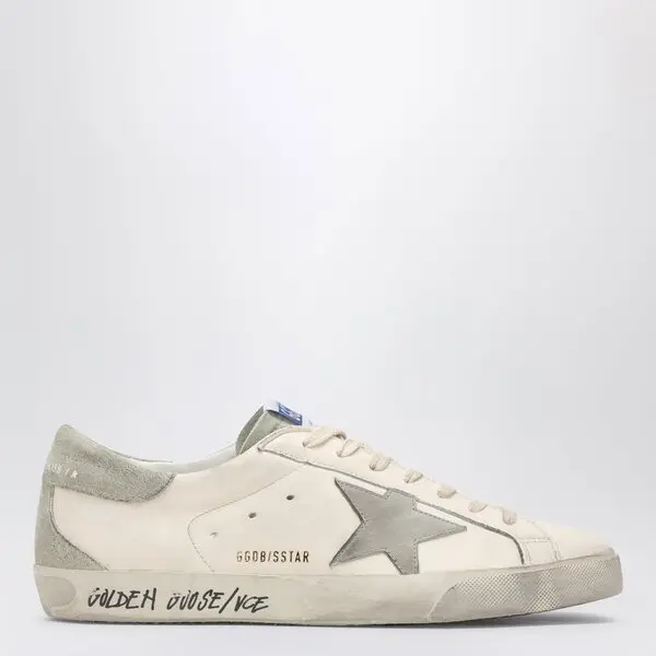 GOLDEN GOOSE Leather Super-star Sneakers - White