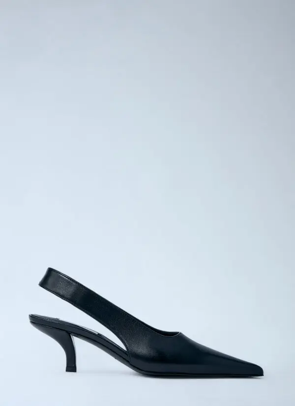 TOTEME Classic Leather Slingback Heels