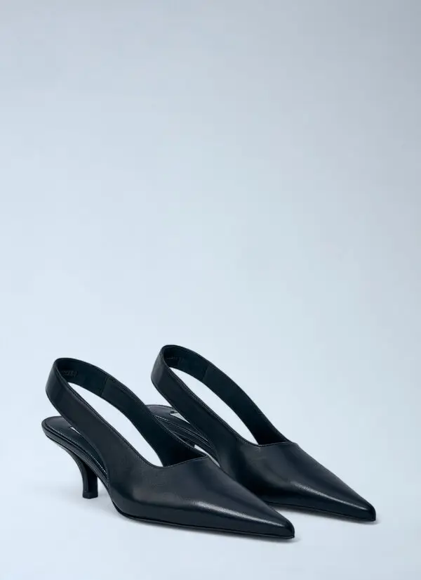 TOTEME Classic Leather Slingback Heels