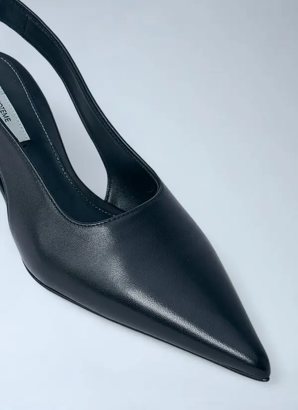 TOTEME Classic Leather Slingback Heels