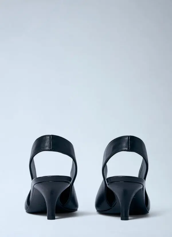 TOTEME Classic Leather Slingback Heels
