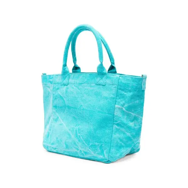 GANNI Canvas Tote Bag - Blue