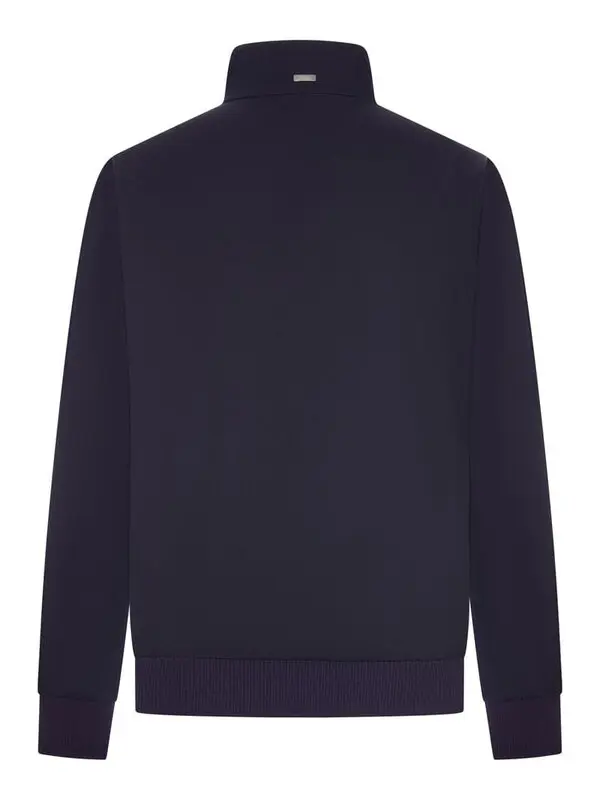 Herno Wool-blend Zip-up Bomber Jacket - Blue