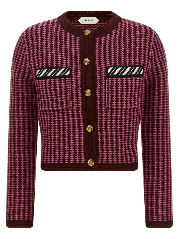 Versace Crochet Cardigan - Pink