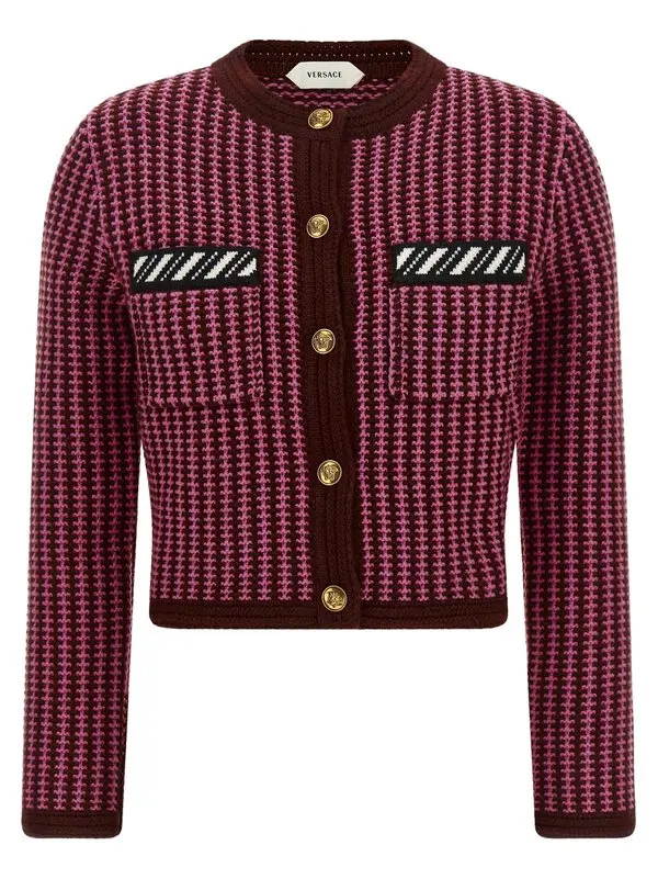 Versace Crochet Cardigan - Pink