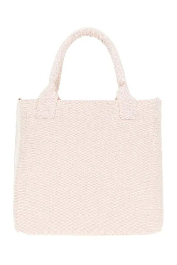 GANNI Tote Handbag With Bow Detail And Logo - Multicolor