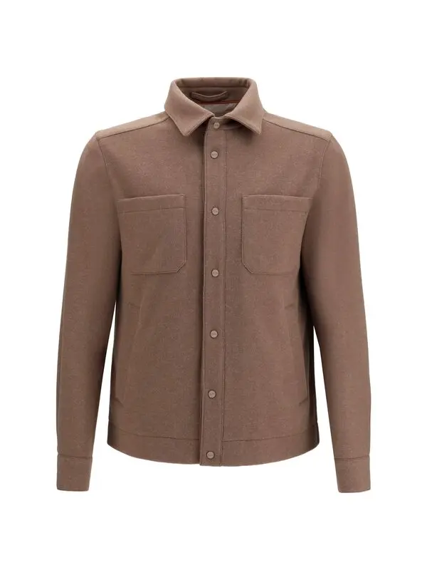 Herno Snap-button Jacket - Brown