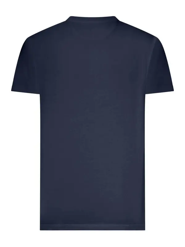 Fendi Cotton T-shirt With Front Logo - Blue