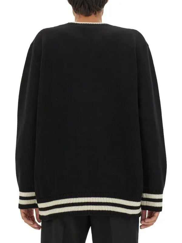 Alexander McQueen Varsity Sweater - Black