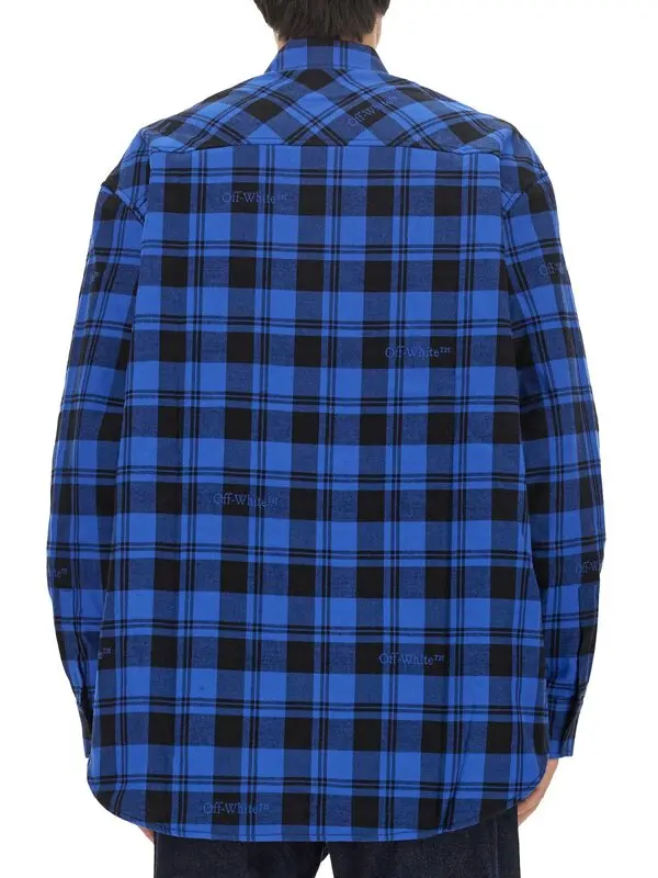 Off-White Check Print Shirt