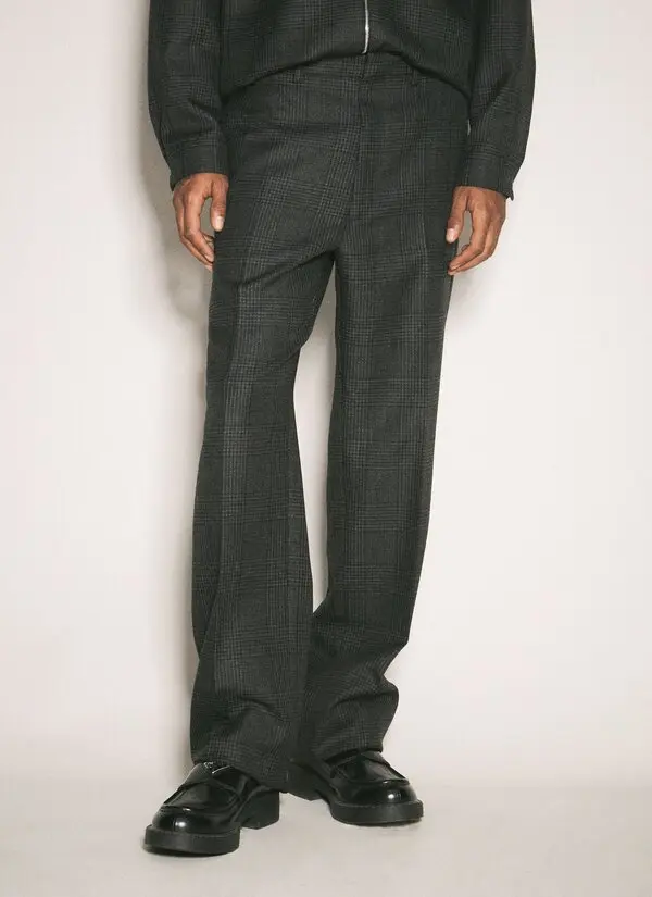 Prada Wool Tailored Pants - Gray