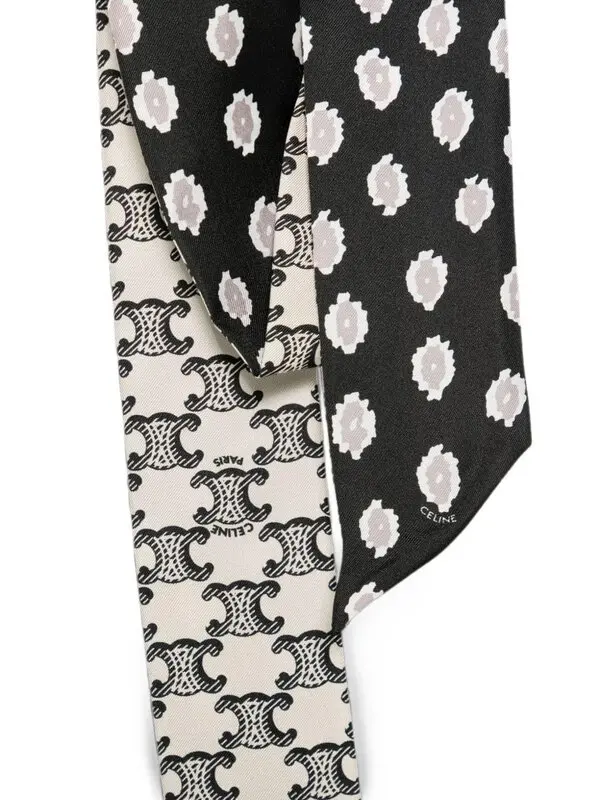 Celine Printed Silk Lavalliere - Multicolor