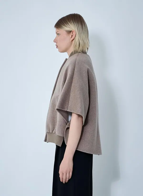 Max Mara Cashmere Logo Motif Poncho