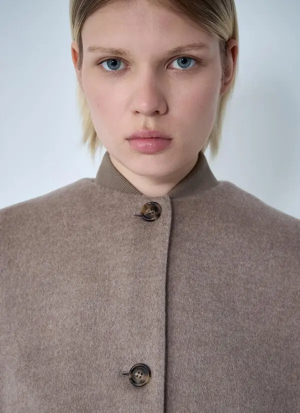 Max Mara Cashmere Logo Motif Poncho