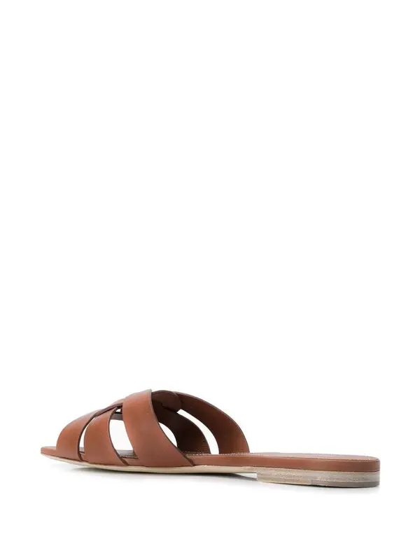 Saint Laurent Tribute Flat Sandals - Multicolor